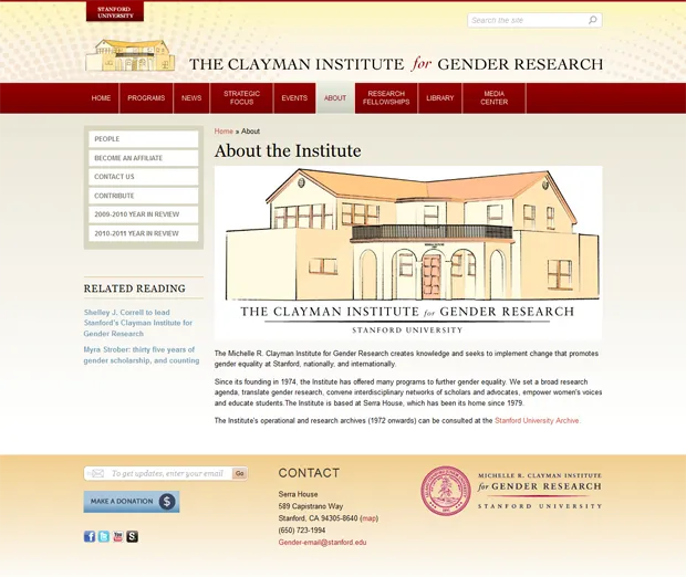 Stanford Clayman Institute for Gender Research | Drupal.org